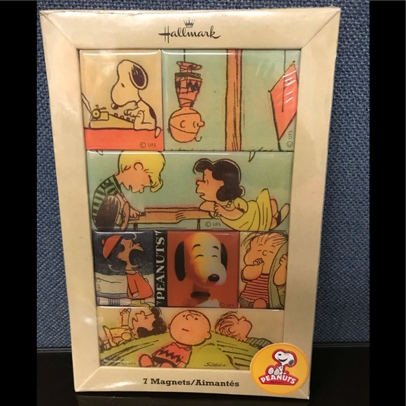 Hallmark | Other | Hallmark Snoopy Peanuts Magnet Set | Poshmark